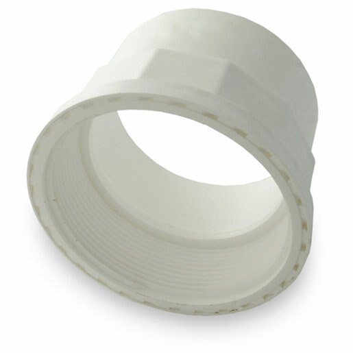 NDS PVC S&D Adapter HUB x FPT White 4 in. | SiteOne