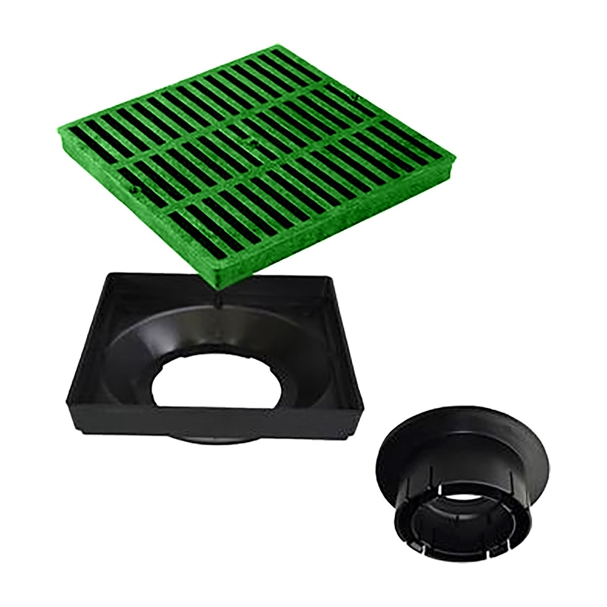 NDS Drainage Kit Square w/ Grate 12 in. | SiteOne