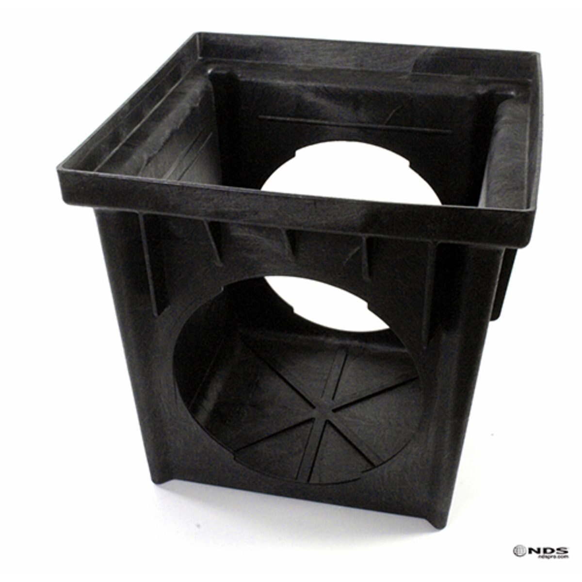 NDS Drain Basin, Square Catch Basin, Sump Basins - Black Plastic
