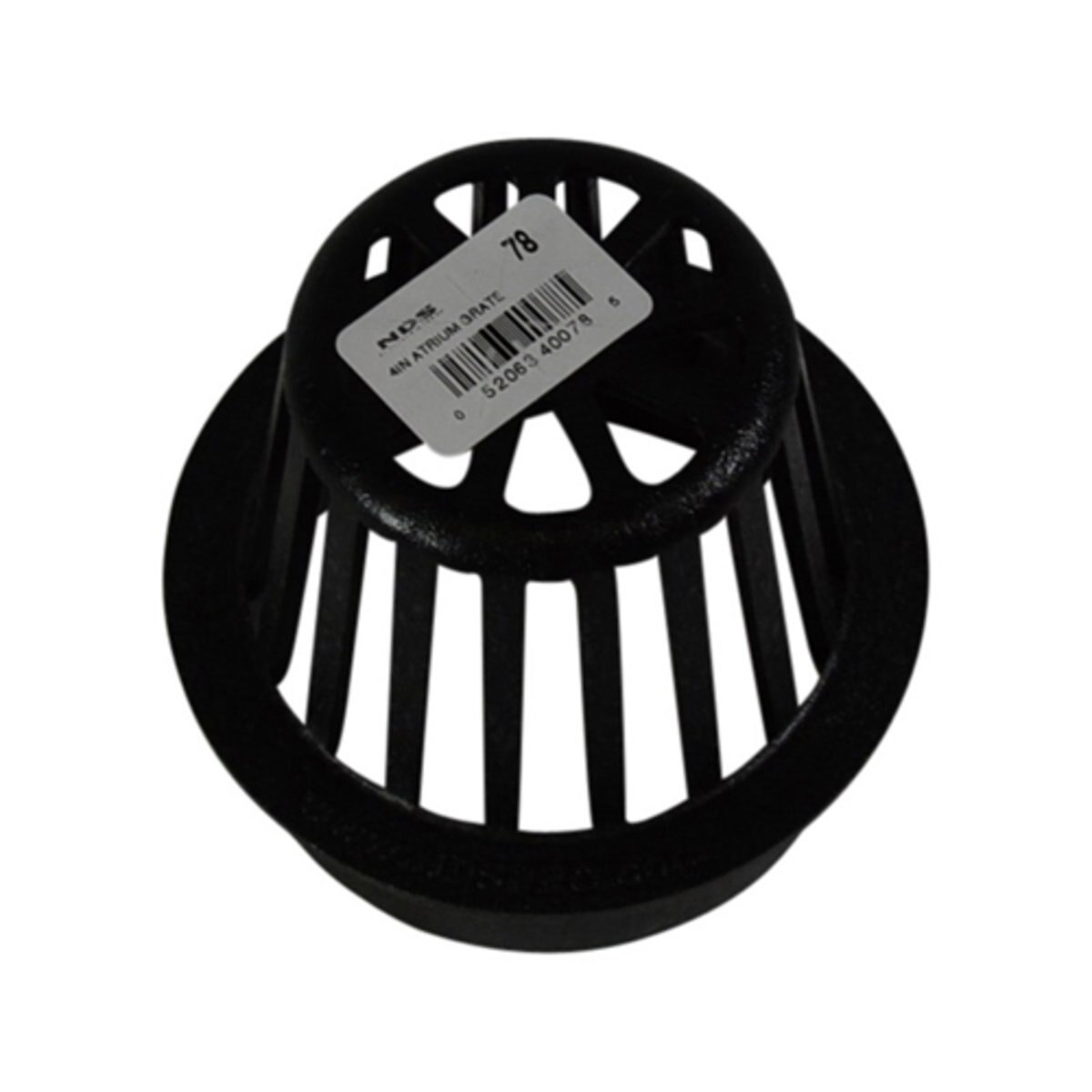 NDS Drain Grate Round Atrium Polyolefin Black 4 in. | SiteOne