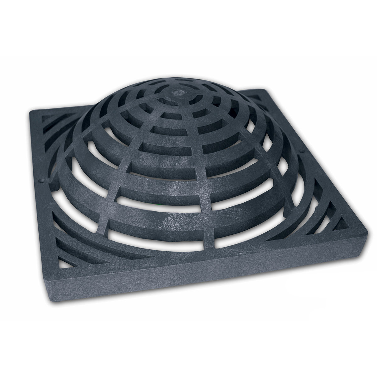 NDS Drain Grate Square Atrium Polyolefin Black 12 in. | SiteOne
