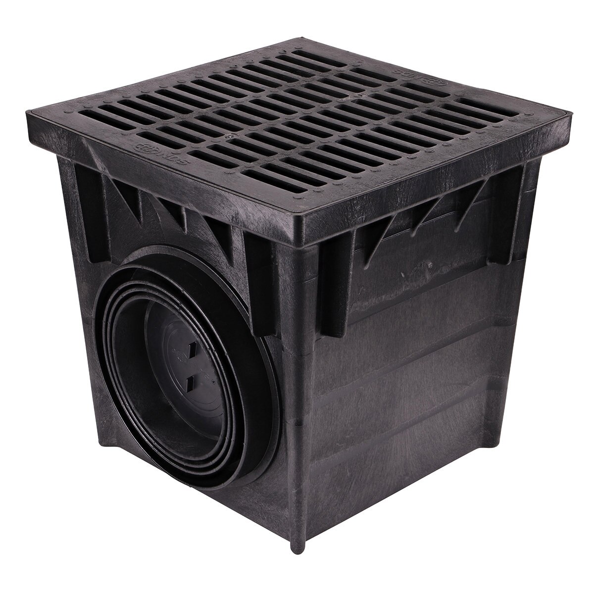 NDS Drain Basin Kit Square 24 in. w/ Black Grate | SiteOne