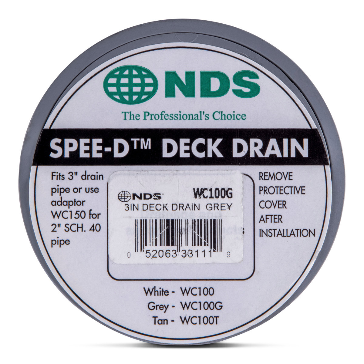 NDS Deck Drain Gray 3 in. | SiteOne