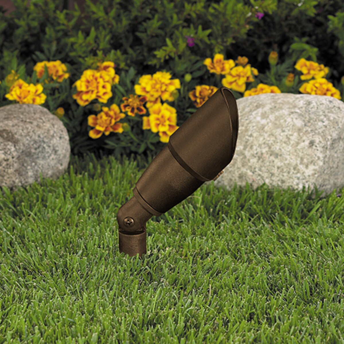 Vista Up Light 2216 Dark Bronze 50W w/ Frosted Lens | SiteOne