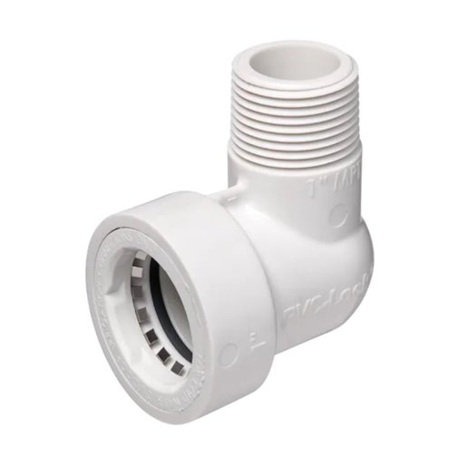 Hydro-Rain PVC-Lock Street Elbow Male Adapter 1 in. SOC | SiteOne