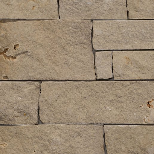 Building Stone Buff Lueders (4 in. Chopped) Sawn 4 in. | SiteOne