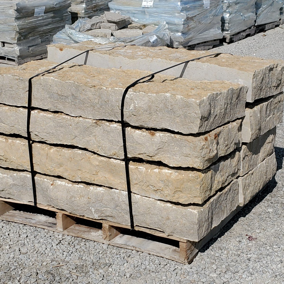 Step Dublin Buff Limestone Snapped Steps 6 in. x 18 in. | SiteOne