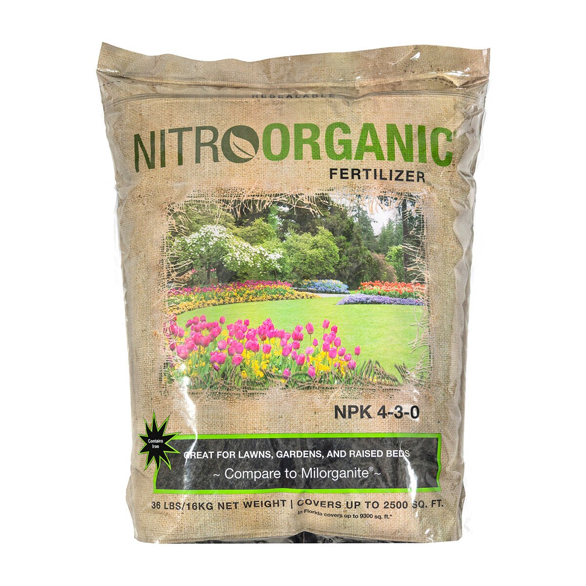 Farmers NitroOrganic Milorganite Fertilizer 4-3-0 36 lb | SiteOne