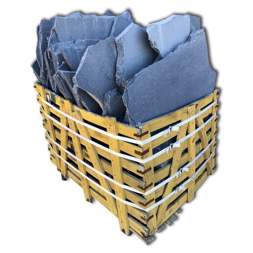 Flagstone Antique Black Limestone Random 1 in. | SiteOne