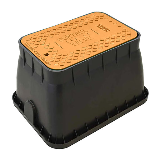 Plymouth Products Black Valve Box & Lid w/ Snap Lock | SiteOne