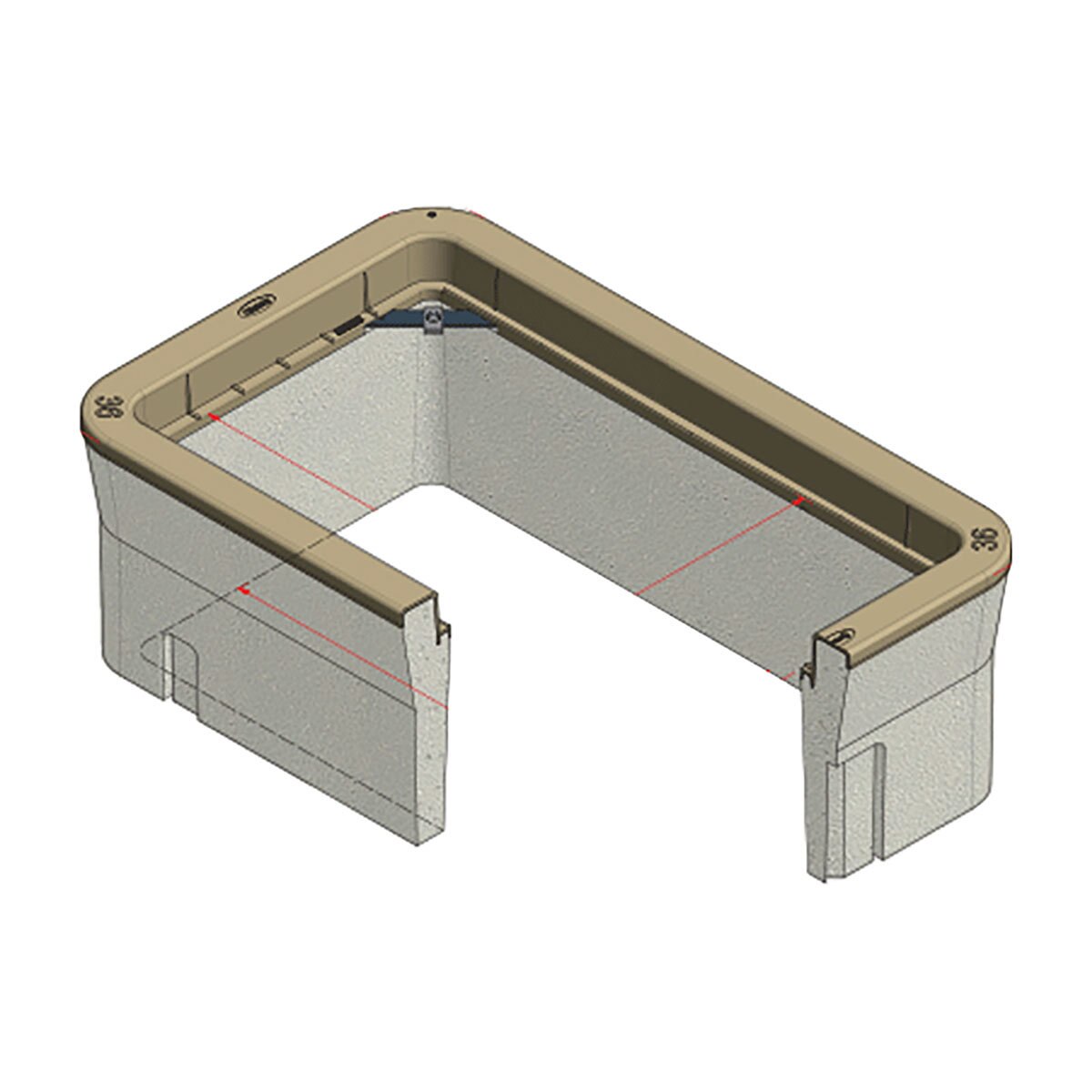 Christy N36 Valve Box Concrete 35 in. | SiteOne