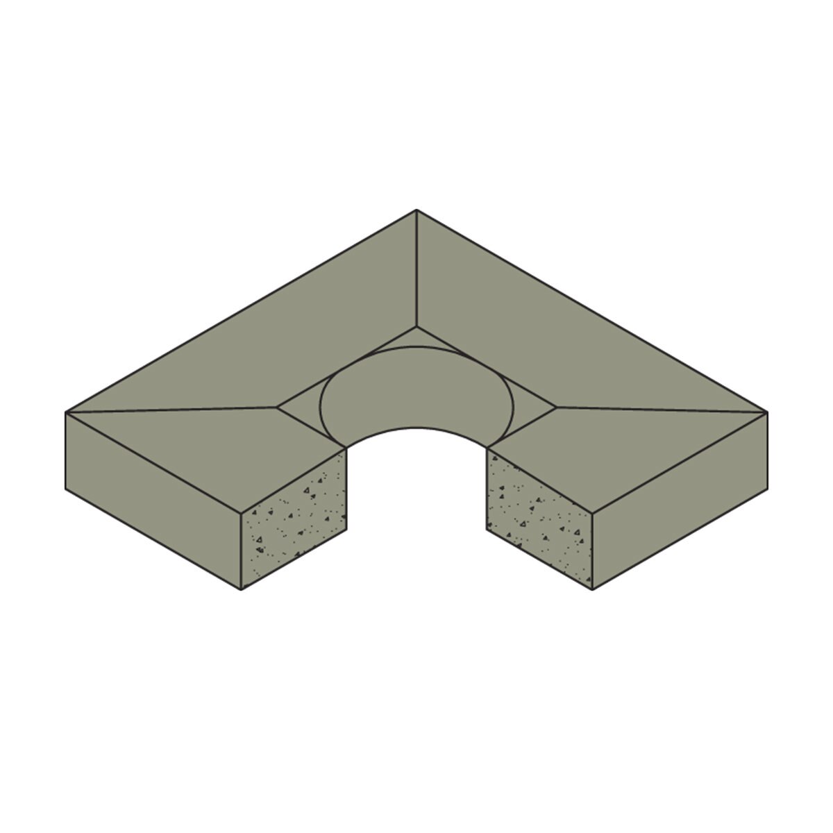 Type C Concrete Sprinkler Block 20 in. x 20 in. x 4 in. | SiteOne