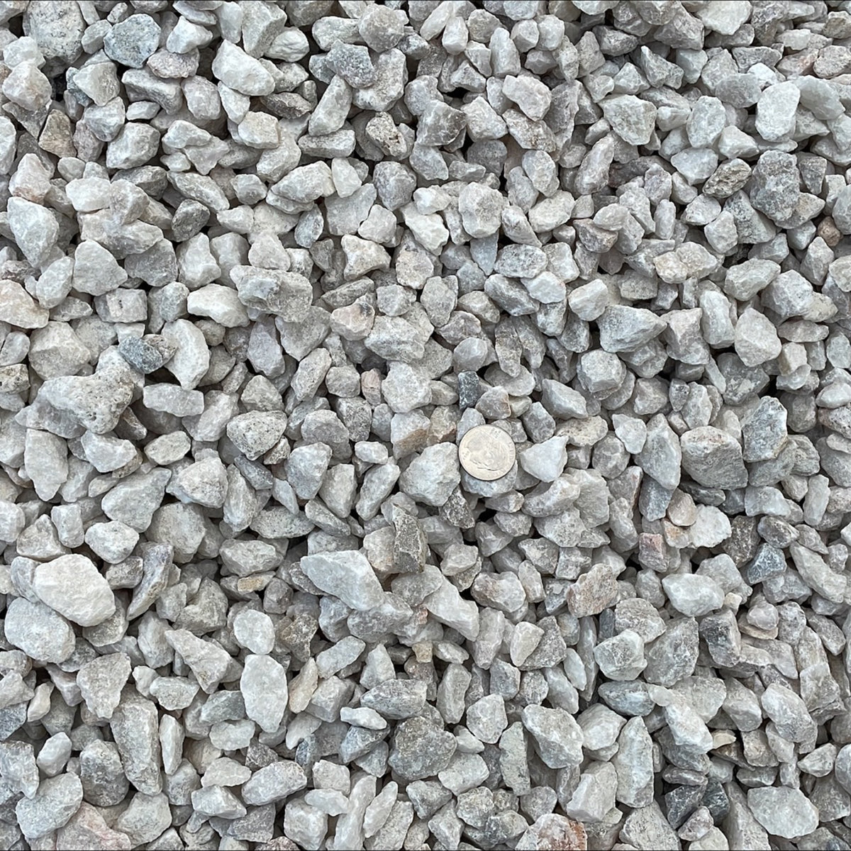Bulk White Crushed Rock 3/4 in. | SiteOne