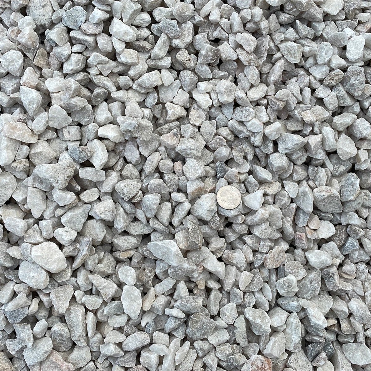 Bulk White Crushed Rock 3/4 in. | SiteOne