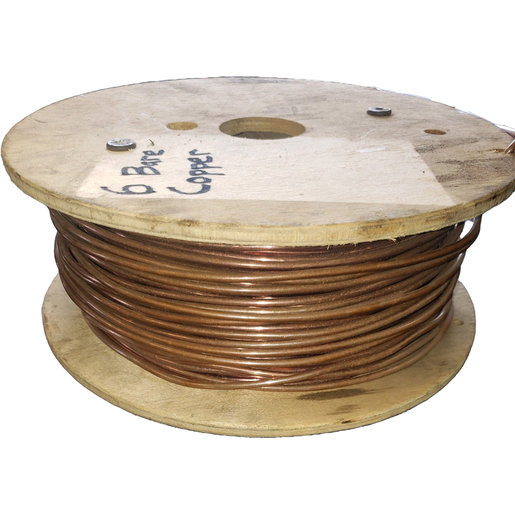 Solid Bare Copper Wire 6 Gauge 250 ft. | SiteOne