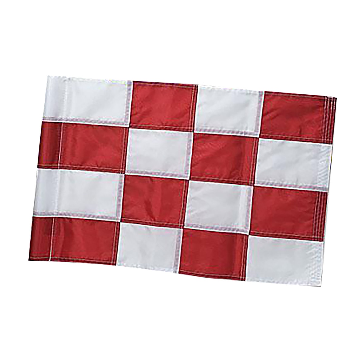 Par Aide Red/White Checker Flag 400 Denier Embroidered | SiteOne
