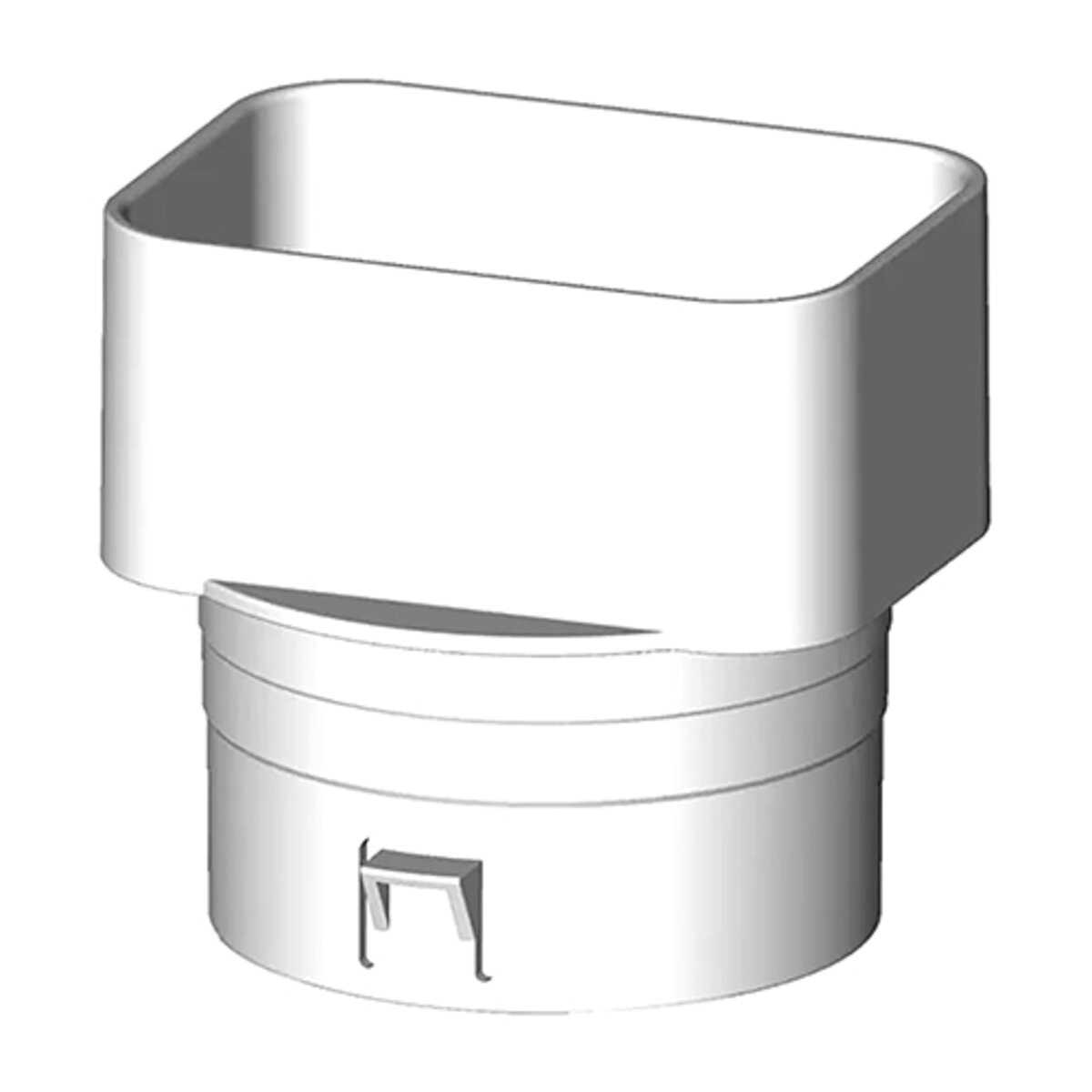 Polylok Centered Downspout Adapter 3 in. x 4 in. x 4 in | SiteOne