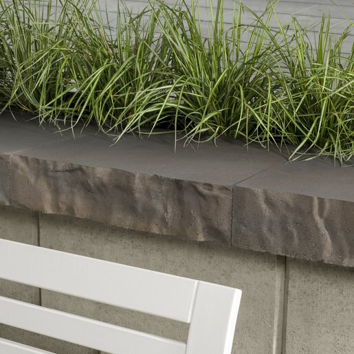 Techo-Bloc Brandon Wall Cap Slate Champlain Grey (18 pc | SiteOne