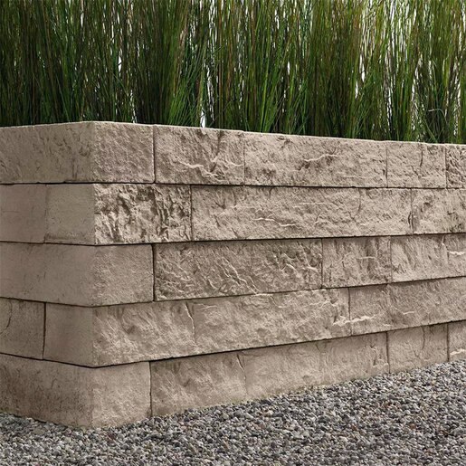 Techo-Bloc Rocka Wall/Curb Rock Garden Brown (19.88 sq. | SiteOne