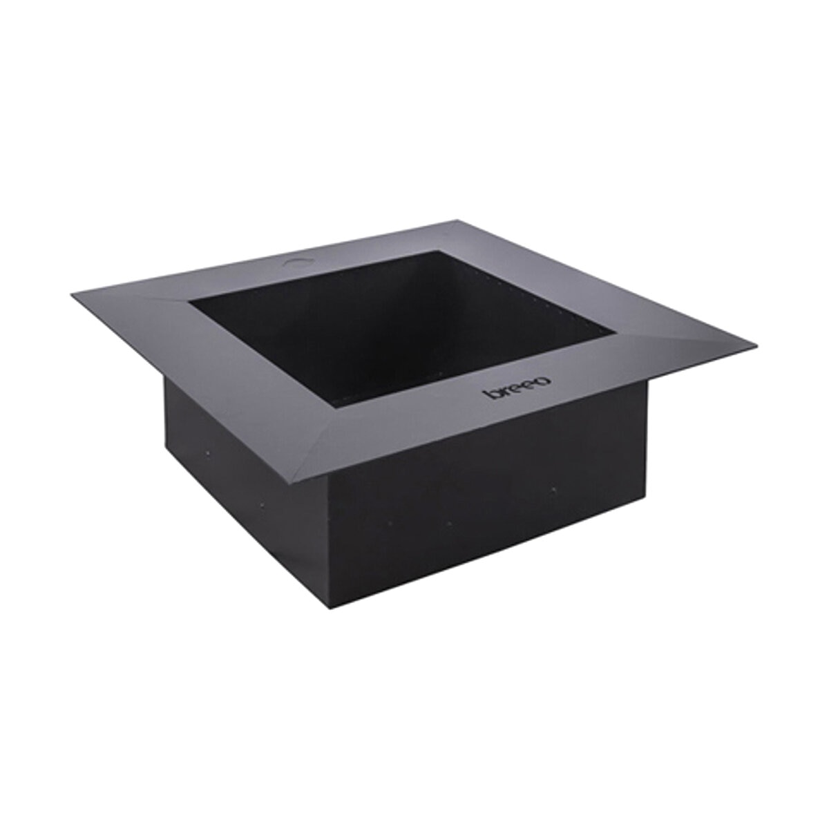 Techo-Bloc Zentro Square 24 in. Smokeless Fire Pit with Lid - Steel (1 ...