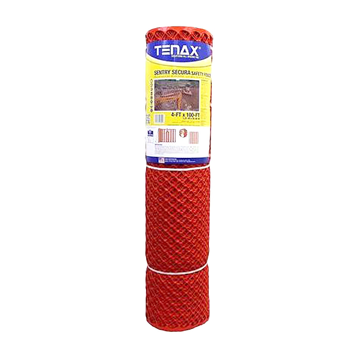 Tenax Safety Orange Barrier Fence 4 ft. x 100 ft. | SiteOne