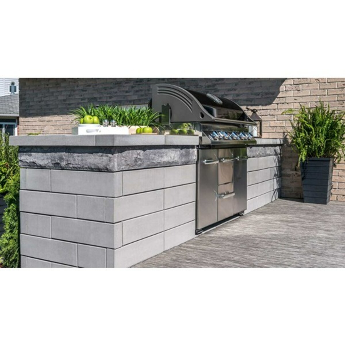 Unilock U-Cara Backsplash Corner Cabinet Oversize 2 pc. | SiteOne