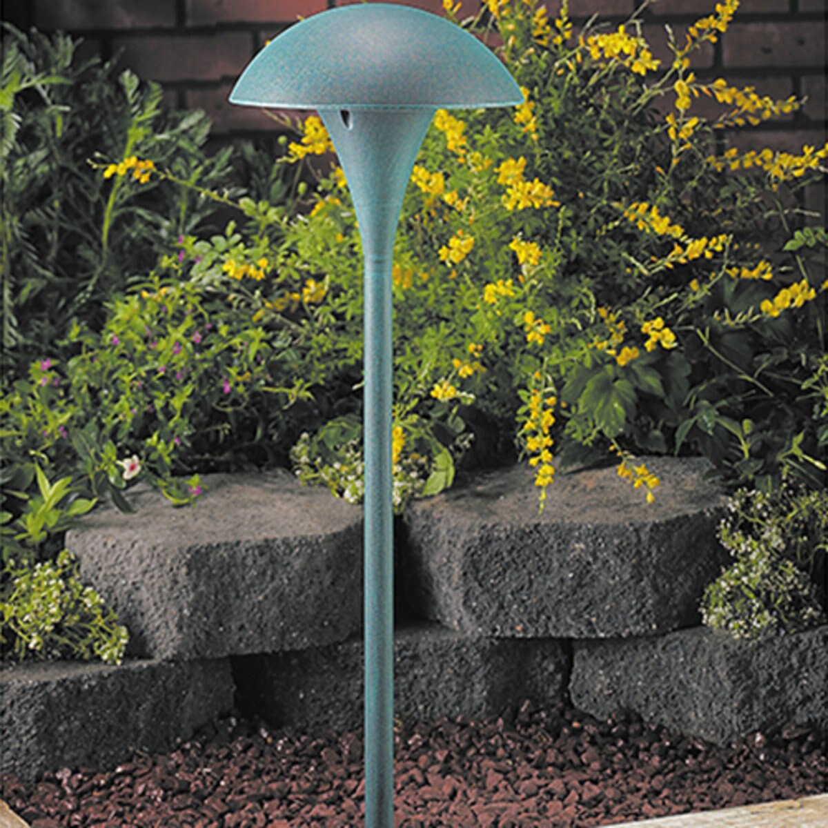 Vista Mushroom Path Light Verde No Lamp 9 in. | SiteOne