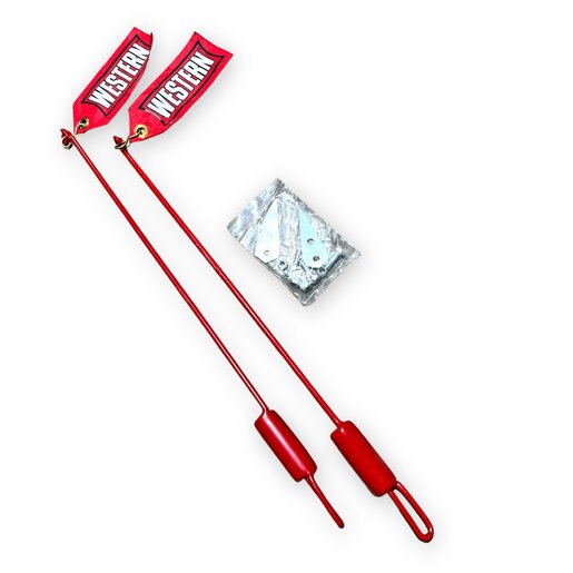 Western Blade Guides Set Red OEM For Western Plows 24 i | SiteOne