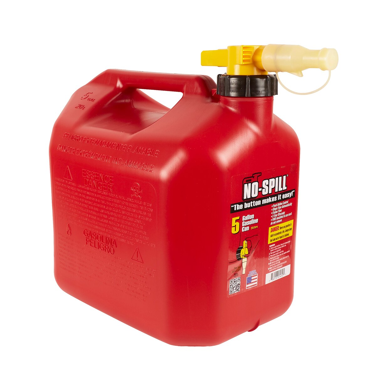 No-Spill Gas Can EPA, CARB, DOT Certified | SiteOne