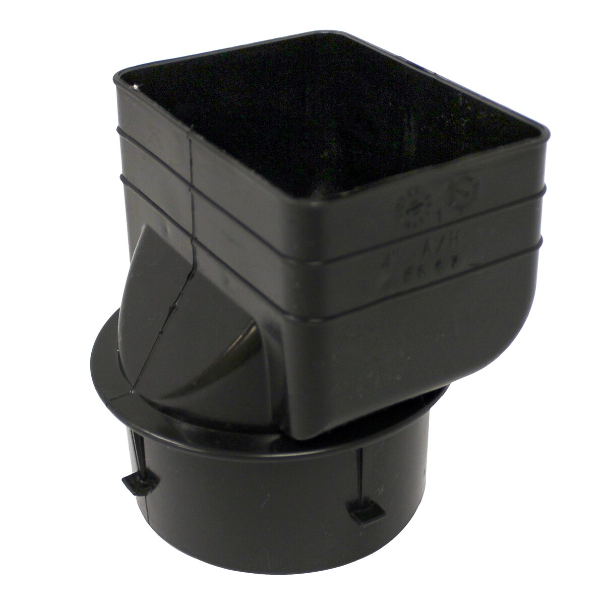 ADS Downspout Adapter, Black HDPE Connector | SiteOne