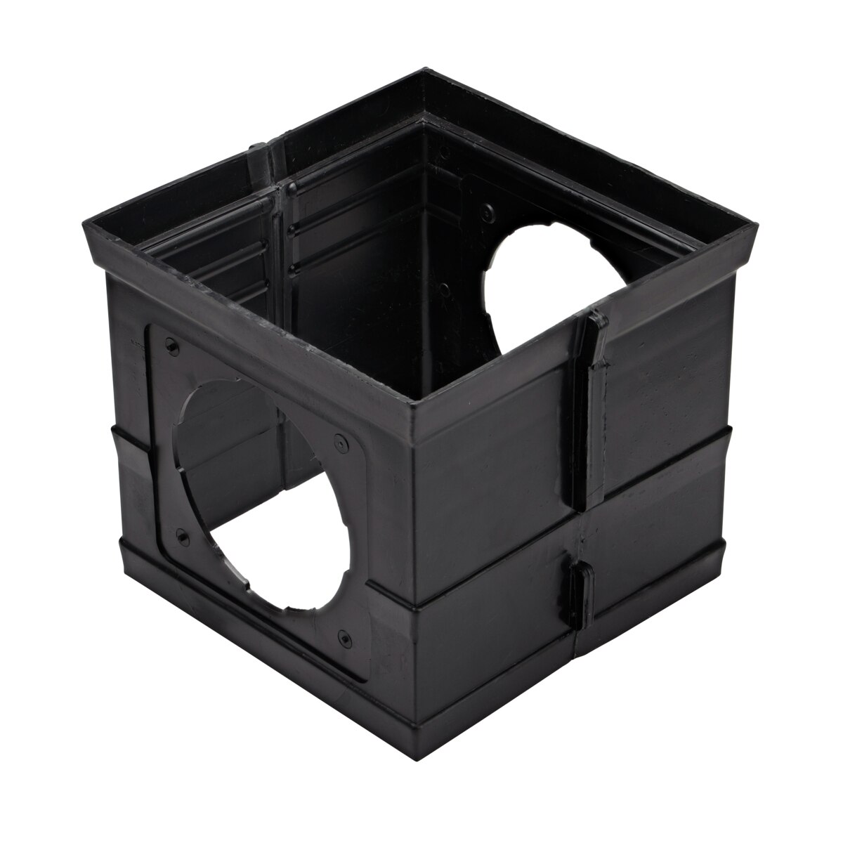 NDS Riser 12 in. x 12 in. Black w/ 2 Openings | SiteOne