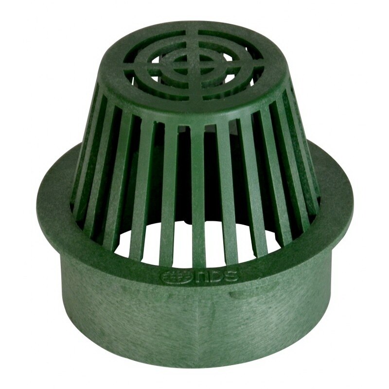 NDS Drain Grate Round Atrium Polyolefin Green 6 in. | SiteOne