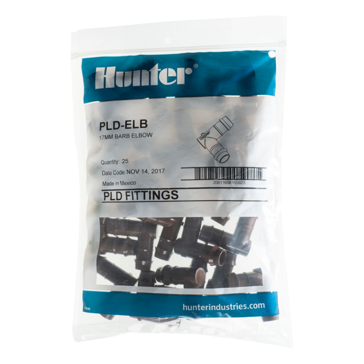 Hunter PLD 90 Degree Elbow 17 mm Barb | SiteOne