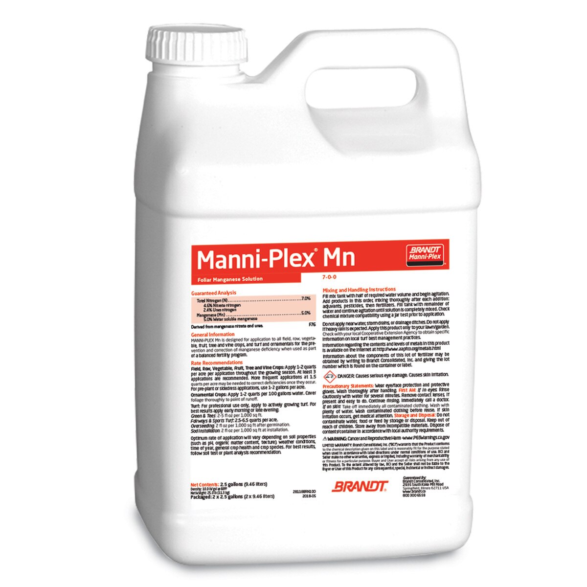BRANDT Manni-Plex Mn Liquid Fertilizer 7-0-0 5%Mn 2.5 g | SiteOne