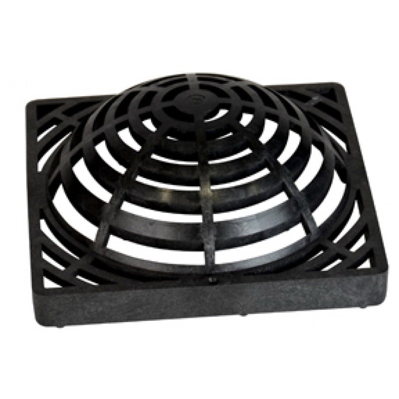 NDS Drain Grate Square Atrium Polyolefin Black 9 in. | SiteOne