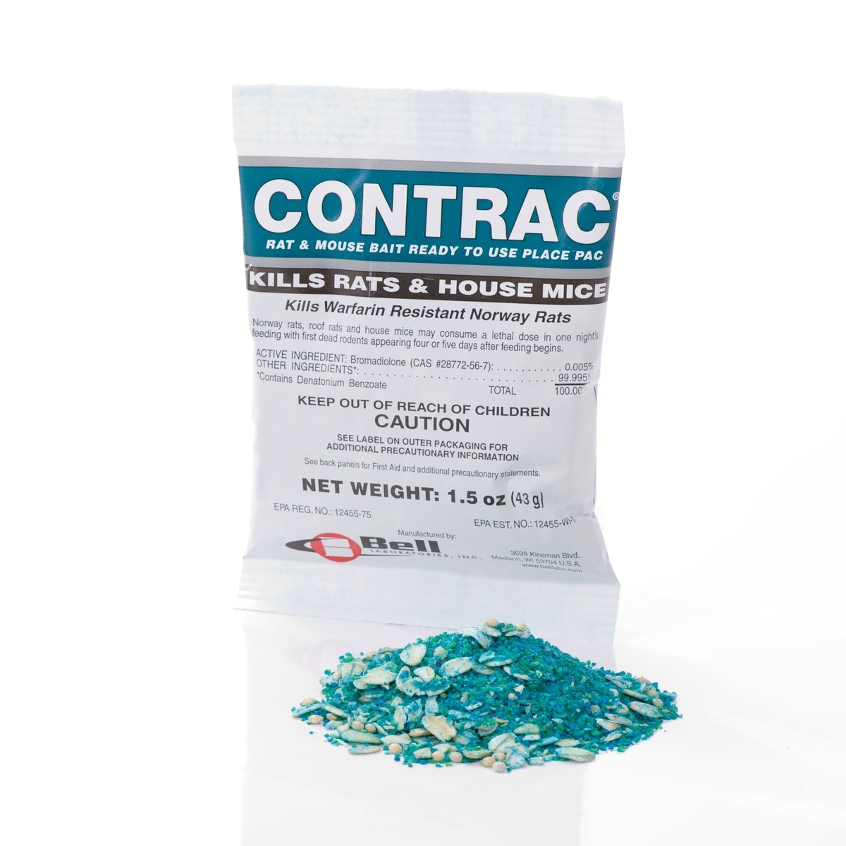 Contrac Pellets Rodenticide 1.5 oz. x 174 Place Packs/b | SiteOne