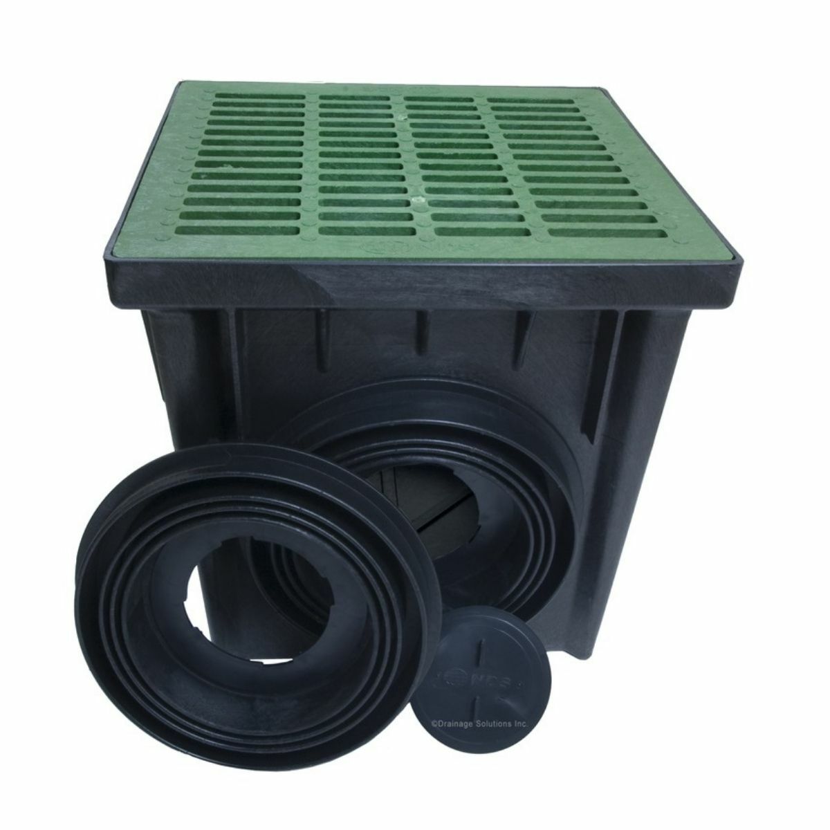 NDS DRAIN BASIN KIT SQUARE 24 in. W/GREEN GRATE | SiteOne
