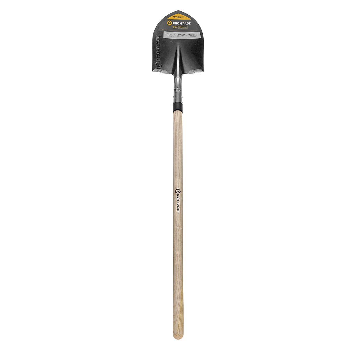 Pro-Trade Round Point Shovel Open Back 48 in. Wood Hand | SiteOne