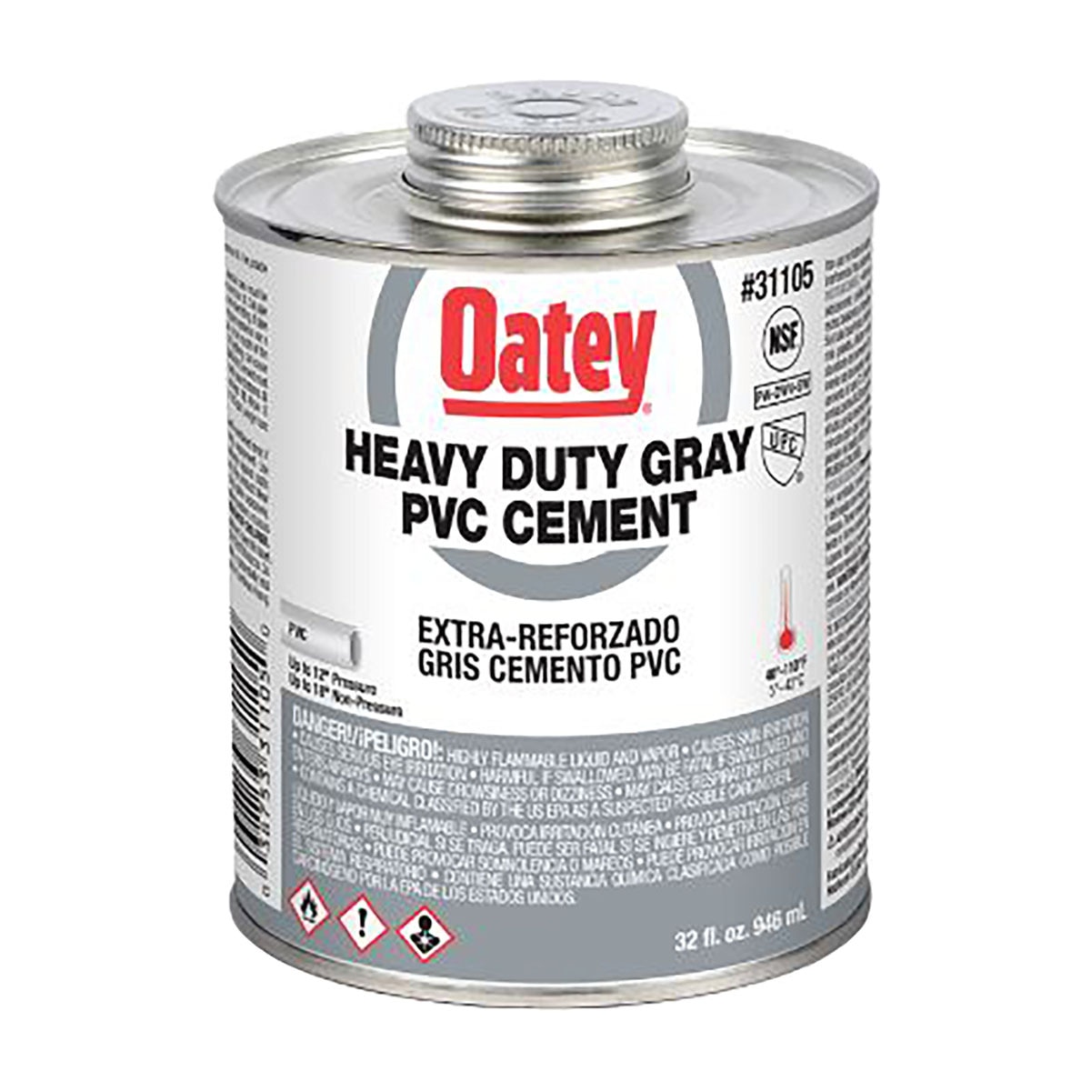 Oatey Heavy Duty PVC Cement Gray | SiteOne