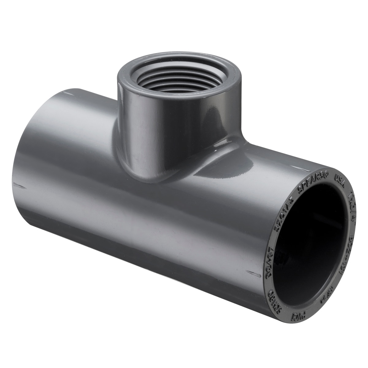 Sch 80 PVC Reducing Tee 1 in. x 1/2 in. Socket X FIPT | SiteOne