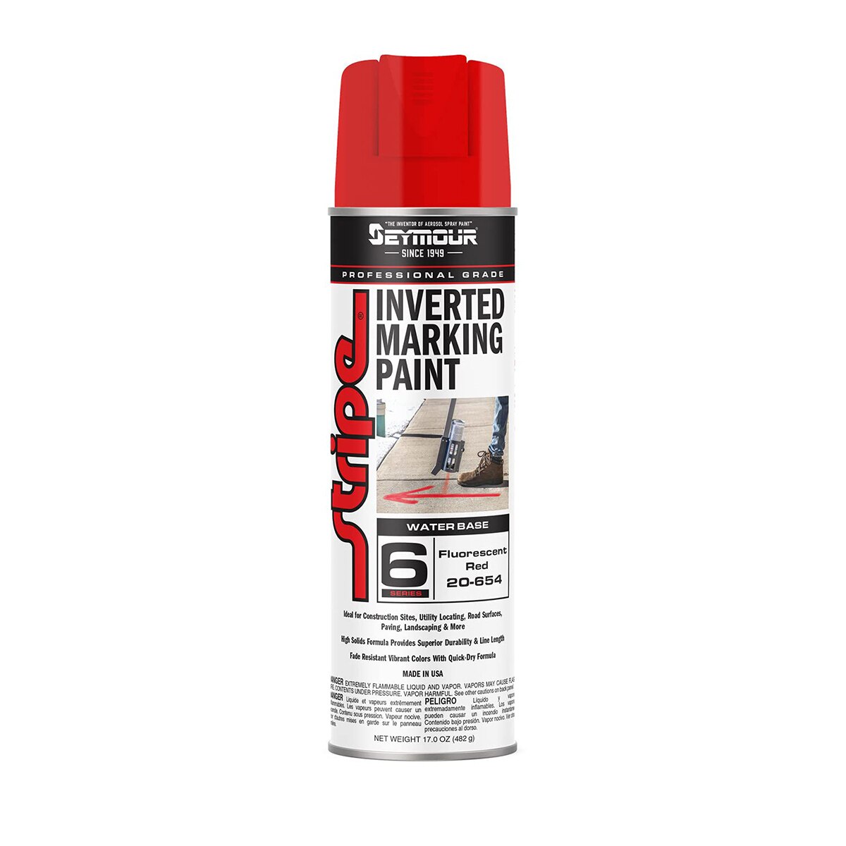 Seymour STRIPE Inverted Tip Marking Paint Waterbase Flu | SiteOne