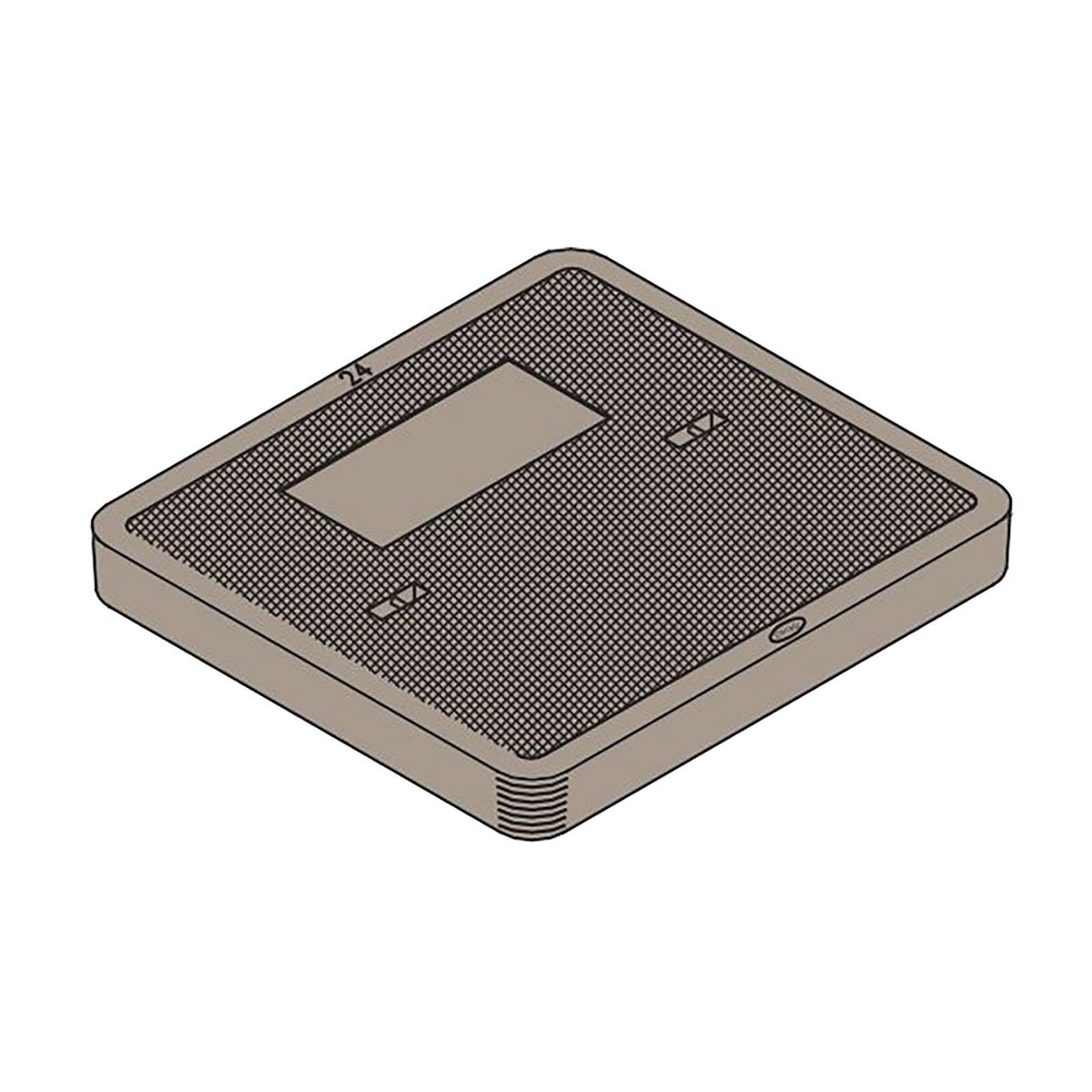 Oldcastle Christy B24 Valve Box Concrete Marked Irrigat | SiteOne