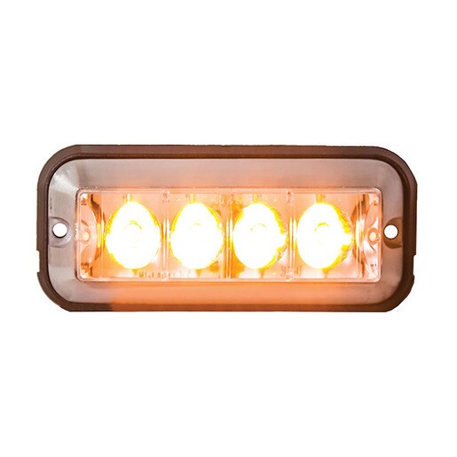 Buyers Products LED Rectangular 4 Strobe Amber 4.88 in. | SiteOne