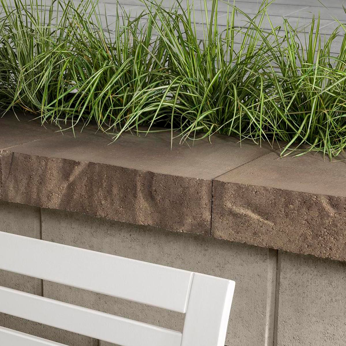 Techo-Bloc Brandon Wall Cap Slate Chestnut Brown (18 pc | SiteOne