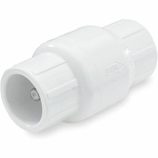 1-1/4 PVC IPS Spring Check Valve Fipt x Fipt NDS | SiteOne