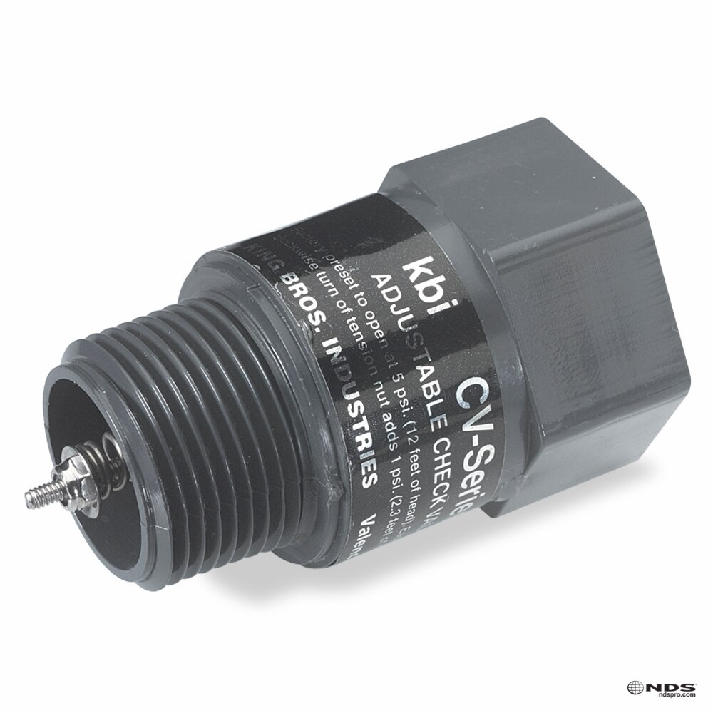 NDS Adjustable Check Valve Gray PVC 3/4 in. MIPT x FIPT | SiteOne