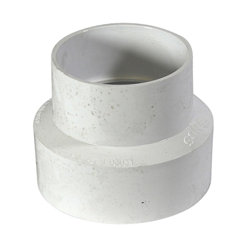 NDS PVC S&D Reducer Coupling HUB x HUB White 4 in. x 3 | SiteOne