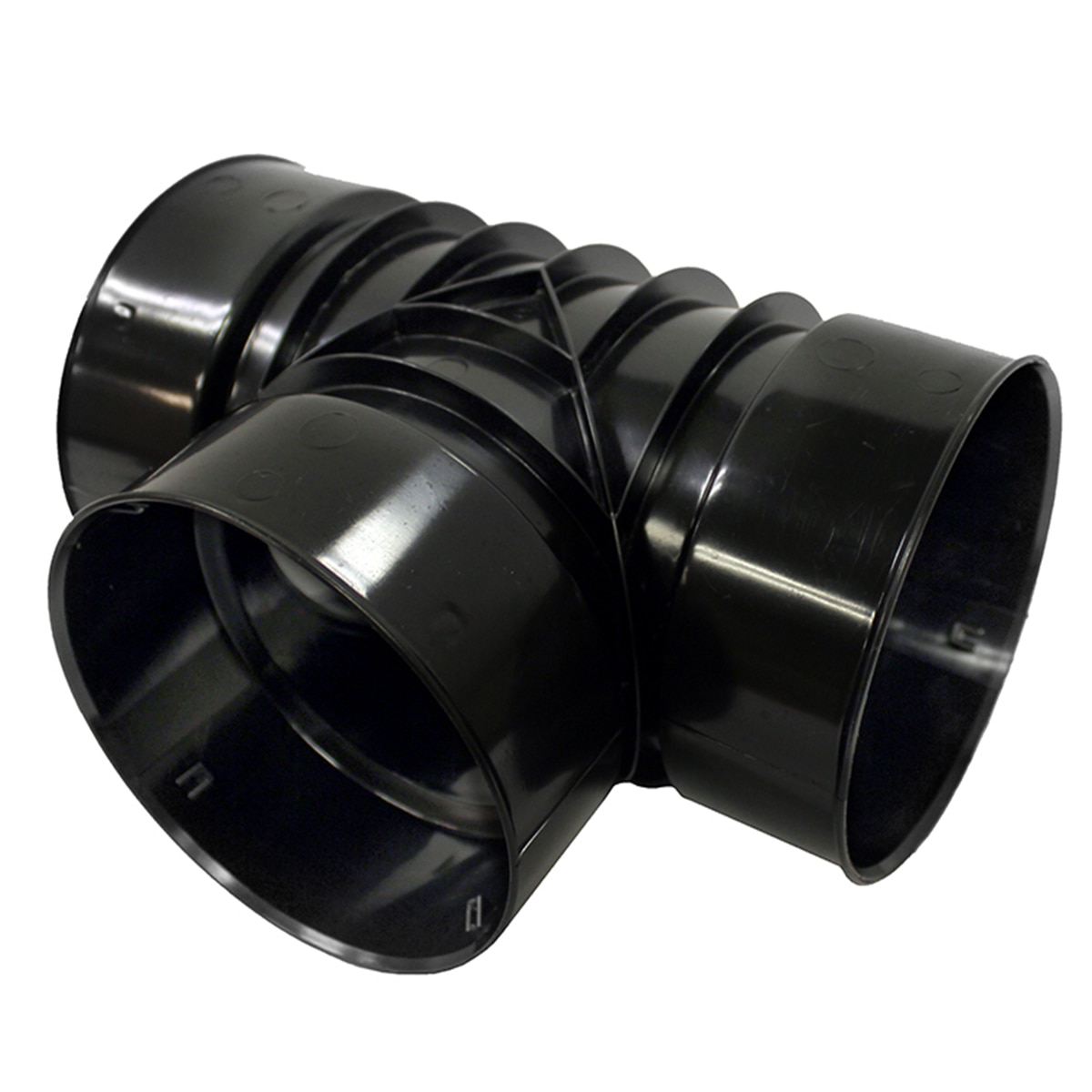 ADS HDPE Corrugated External Snap Tee Black 4 in. | SiteOne