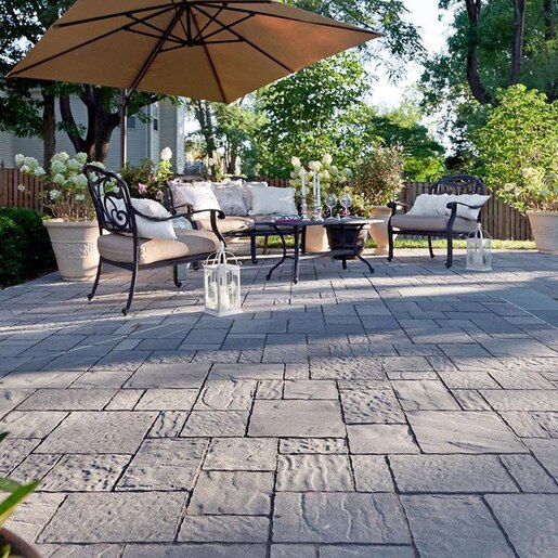 Techo-Bloc Mista Random Paver Shale Grey (116.2 sq. ft. | SiteOne