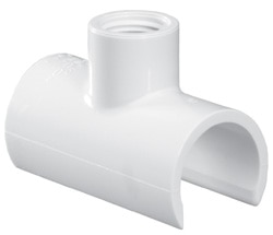Sch 40 PVC Snap-On Saddle Tee 1 in. x 3/4 in. Snap-On x | SiteOne